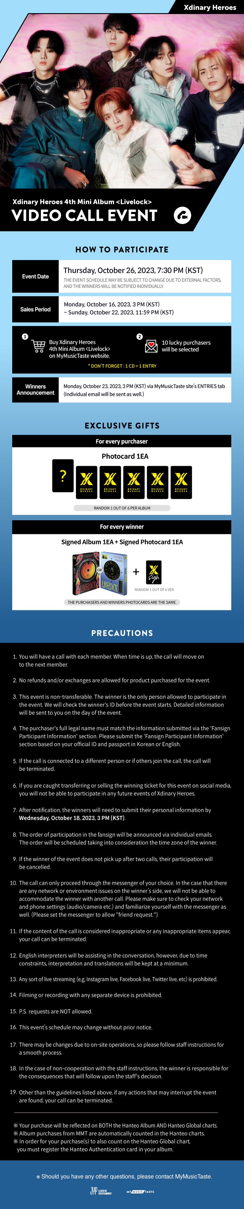 Xdinary Heroes 4th Mini Album Video Call Event