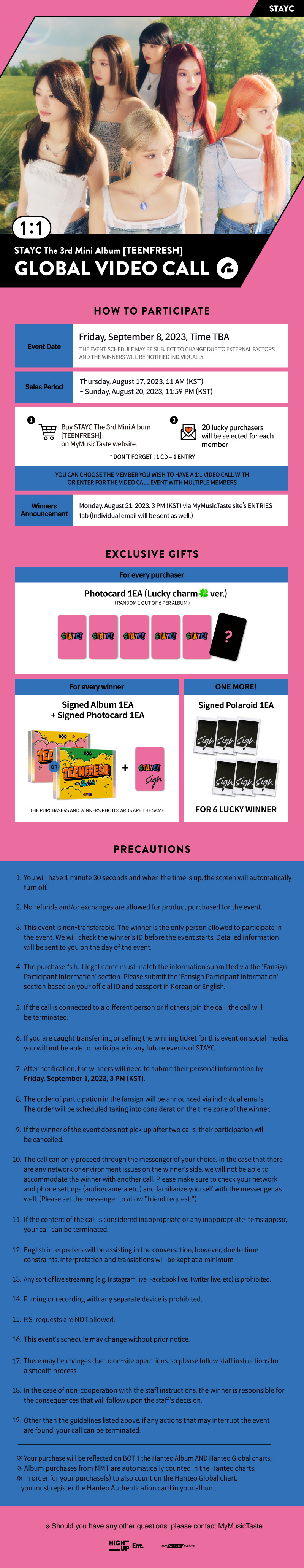 STAYC(스테이씨) The 3rd Mini Album [TEENFRESH] Global Video Call Event