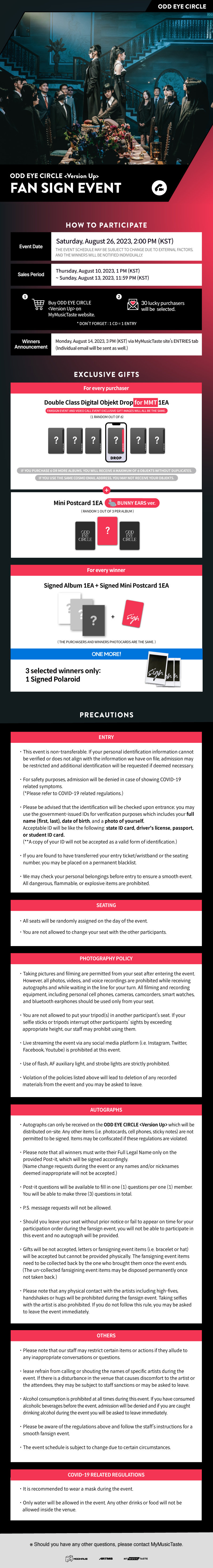 ODD EYE CIRCLE Fan Sign Event
